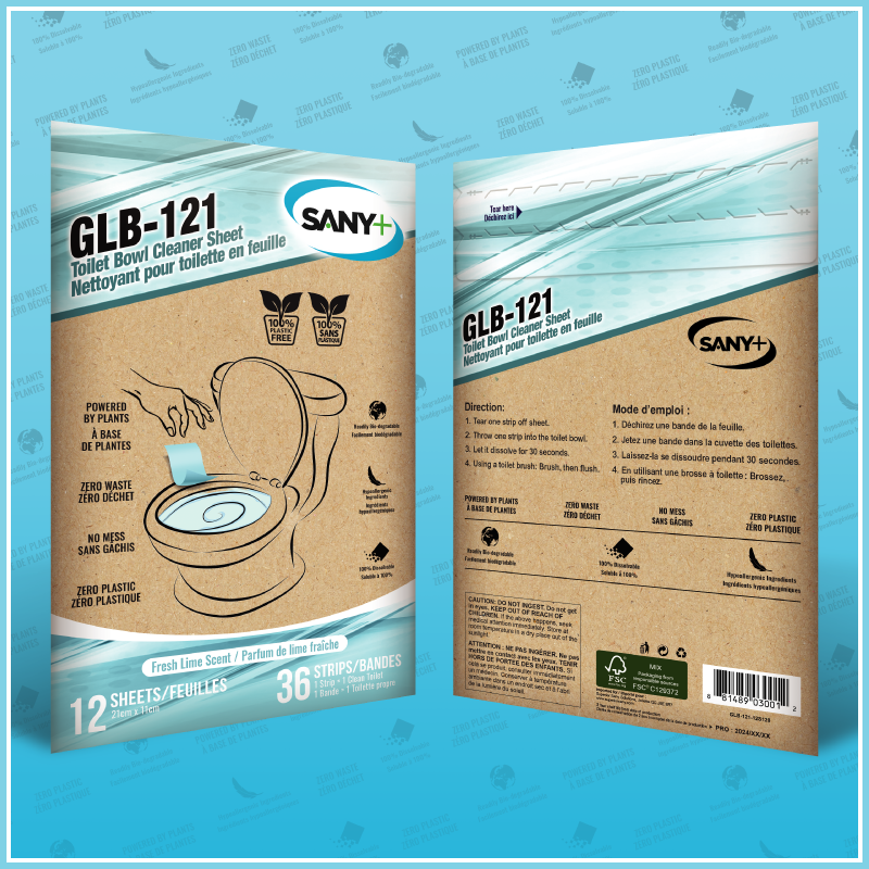 Superior Sany Solutions. GLB-121 - Toilet Bowl Cleaner Sheet